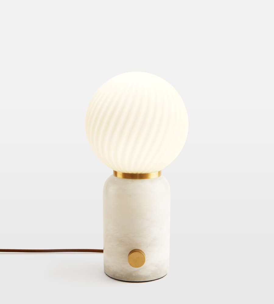Alabaster Swirl Table Lamp