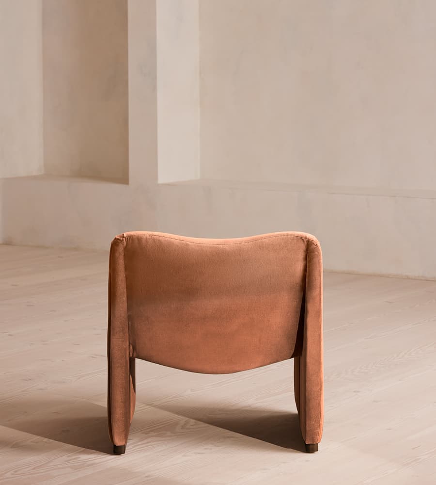 Lovett Armchair, Velvet, Antique Rose, US