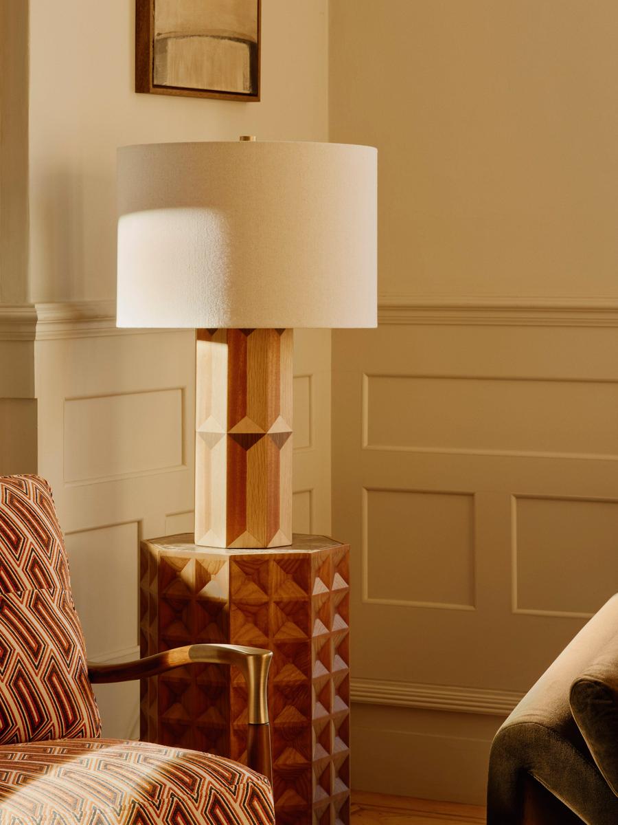 Dohara Table Lamp, Oatmeal, US - Soho Home