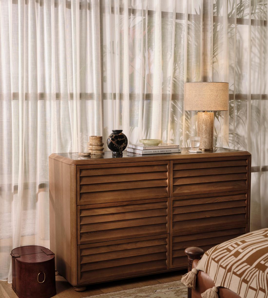 Lucia Six Drawer Dresser Michelangelo Marble