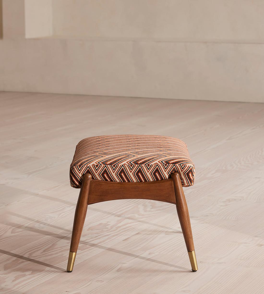 Mid century footstool store