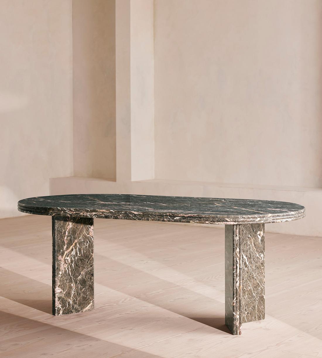 Rosaline Dining Table Griseo Rosa Marble