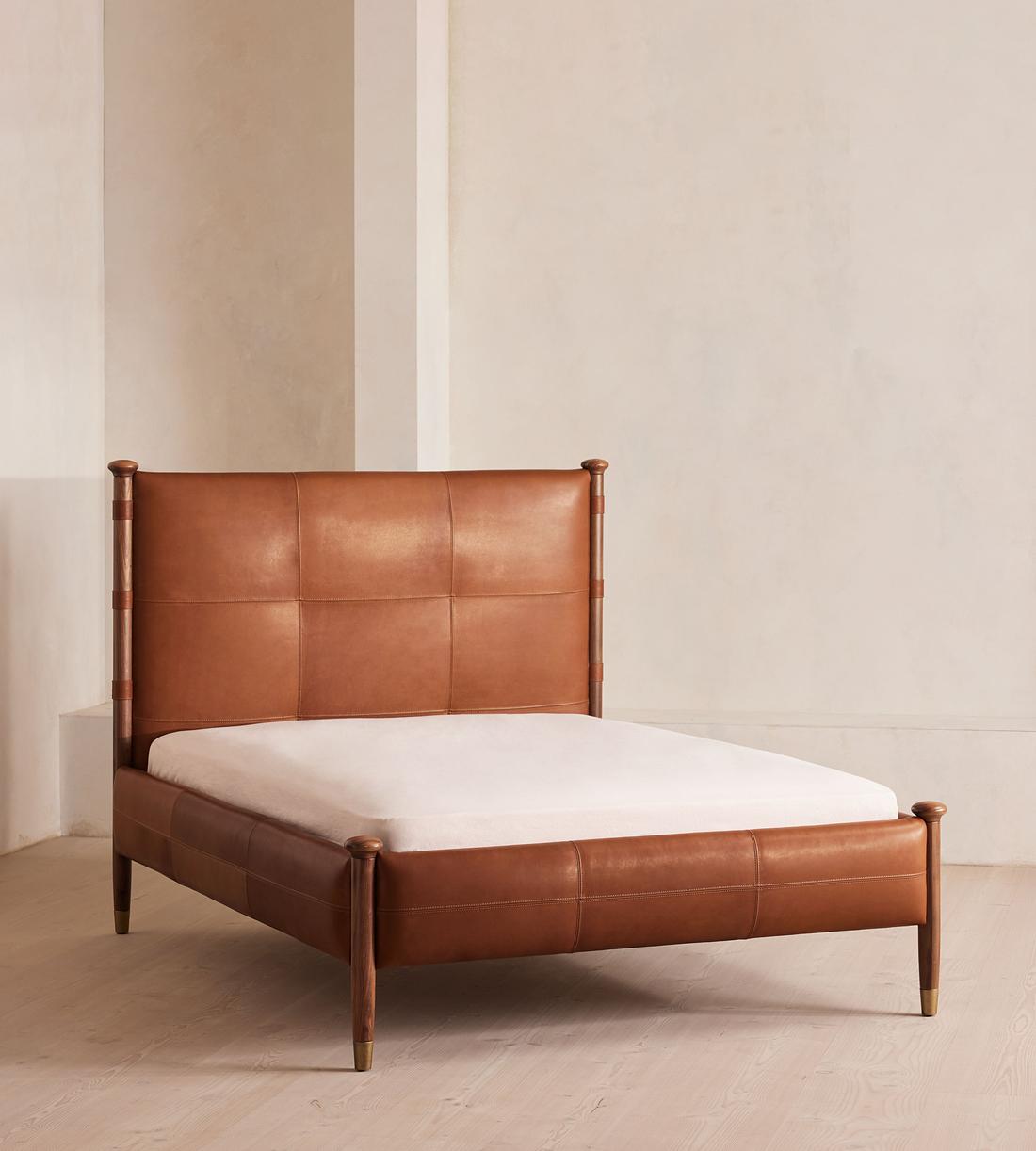 California king leather headboard store