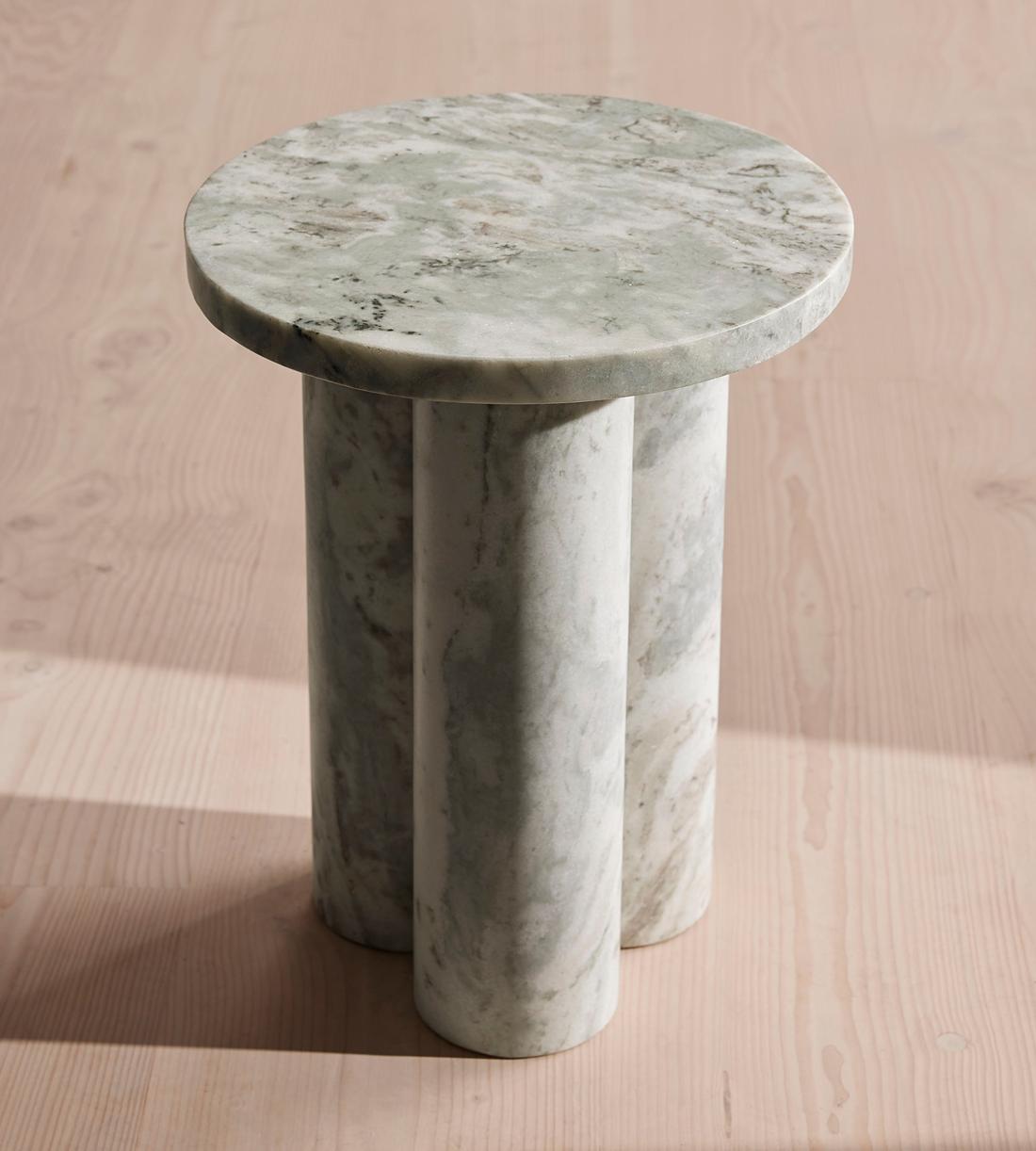 Tisbury Side Table Fantasy Brown Marble