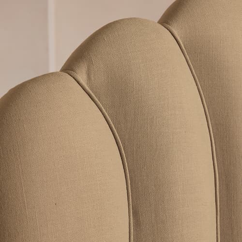 Manette Bed, Full, Linen, Wheat, US - Soho Home