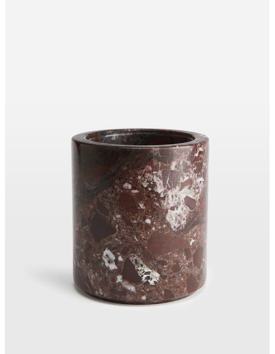 Pavel Red Marble Ice Bucket - Soho Home