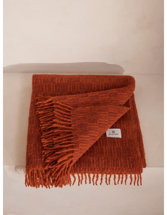 Claudius Throw, Rust - Soho Home