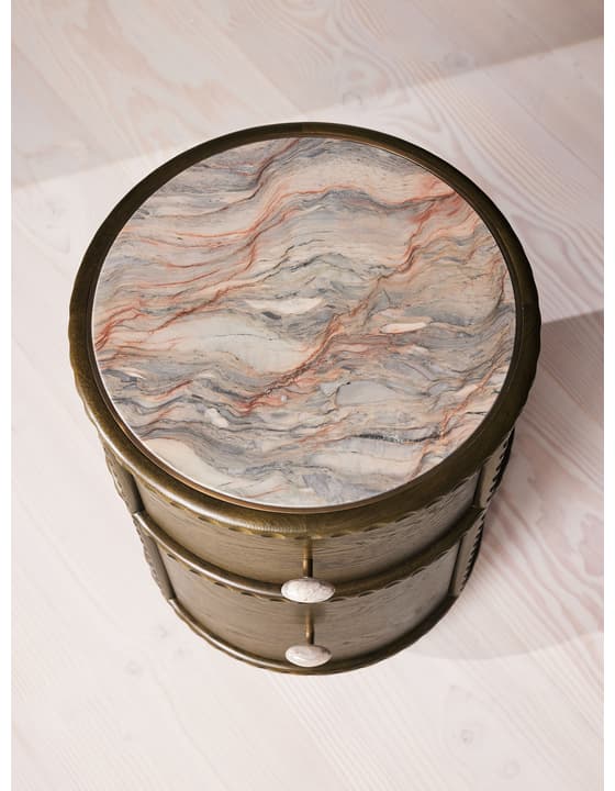 Pietro Bedside Table, Brazilian Quartzite - Soho Home