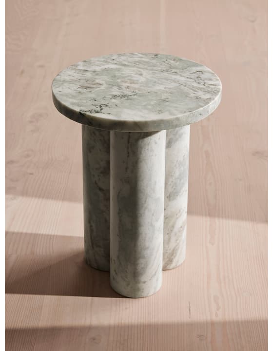 Tisbury Side Table, Terra Bianca Marble - Soho Home