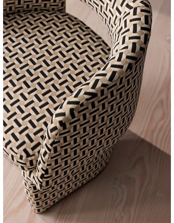 Morrell Outdoor Dining Chair, Geometric, Monochrome - Soho Home