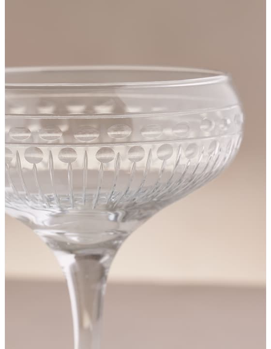 Etched Coupe, Set of Four - Soho Home