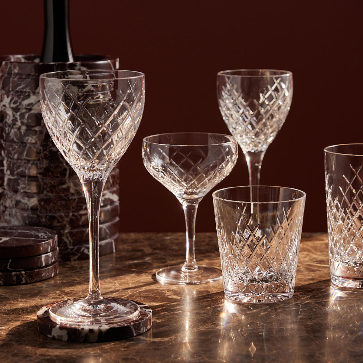 Barwell Cut Crystal Decanter, Large - Soho Home