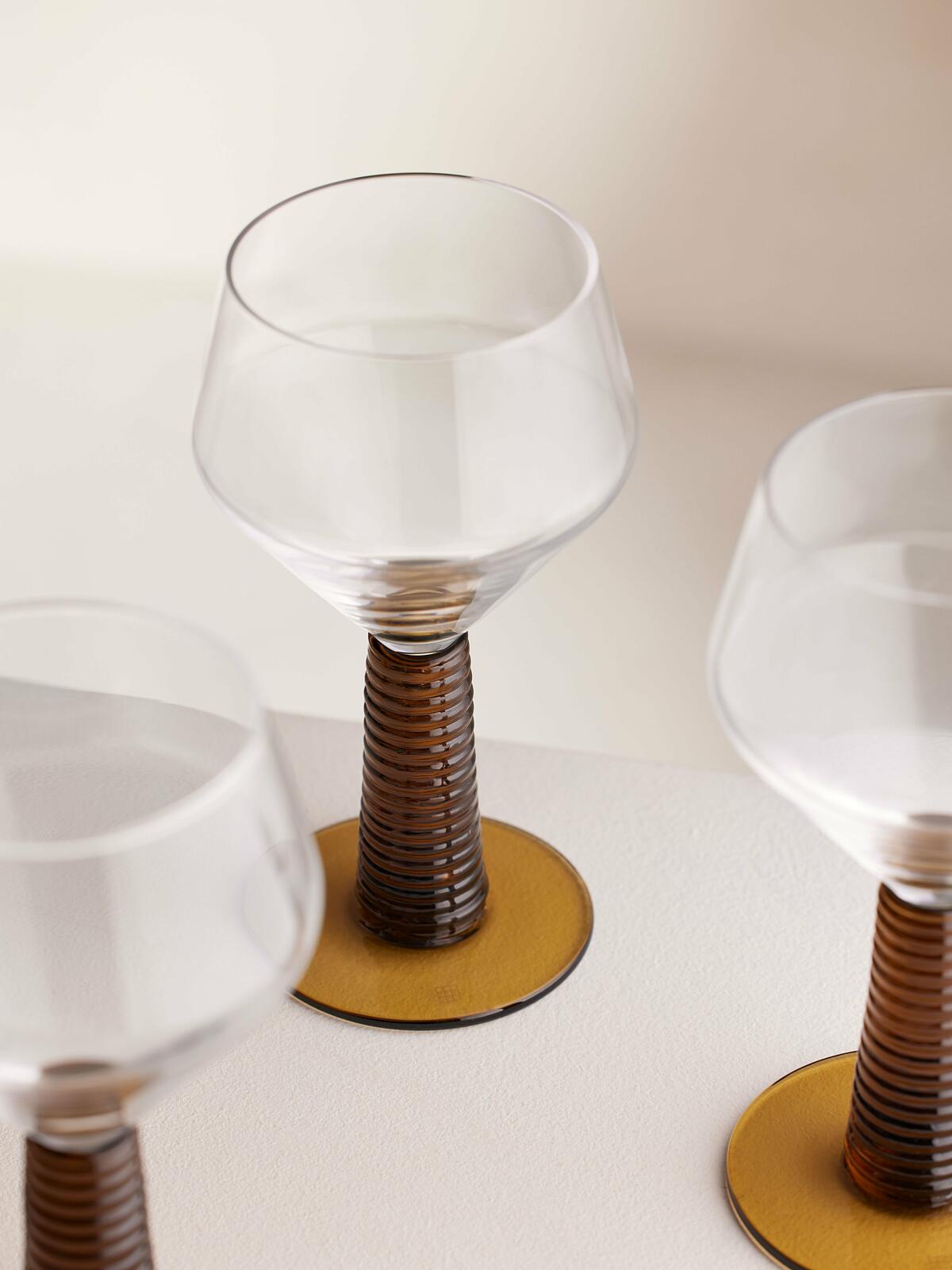 Bennett Wine Glass, Sepia, Set of Four - Soho Home