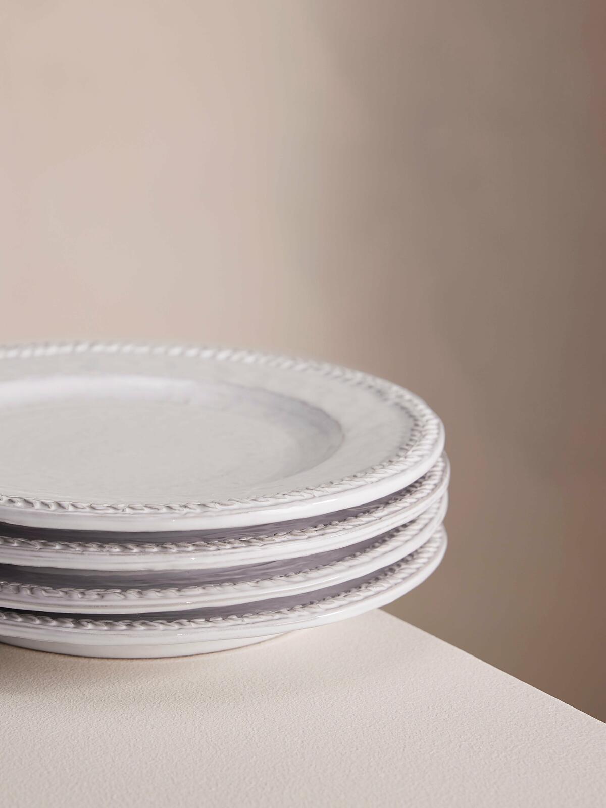 Hillcrest Side Plate, White, Set of Four - Soho Home