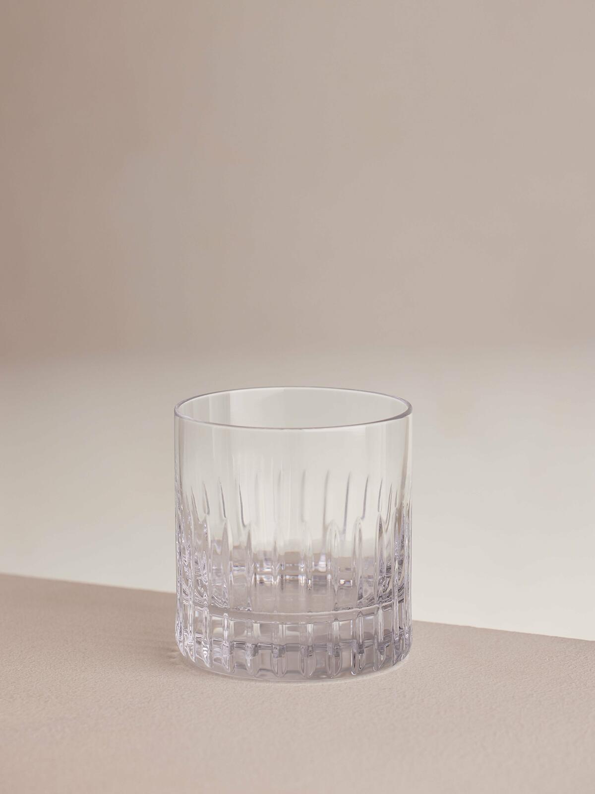 Roebling Cut Crystal Rocks Glass, Set of Four - Soho Home