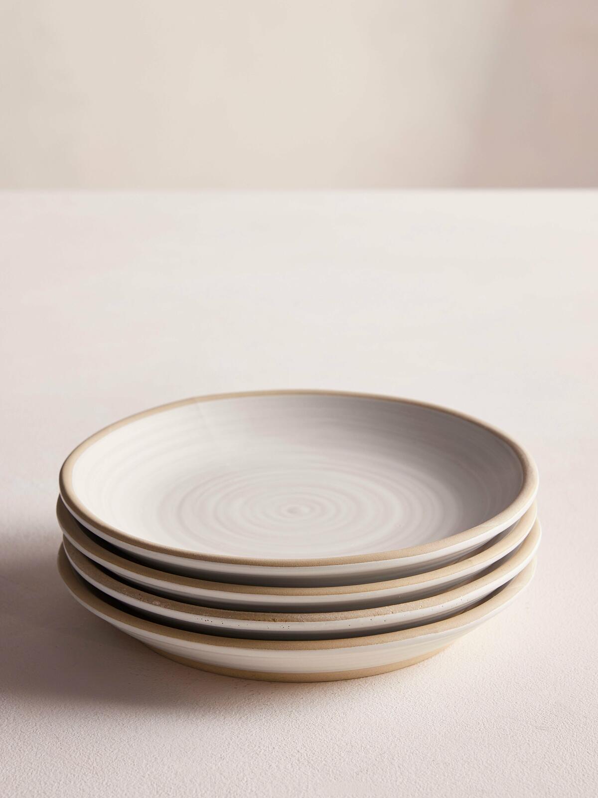 Morley Side Plate, White, Set of Four - Soho Home