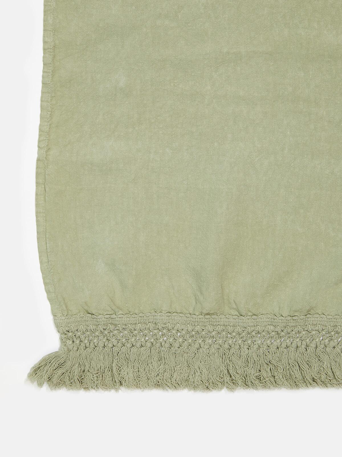 Rosa Linen Tablecloth 170 x 250cm, Sage - Soho Home