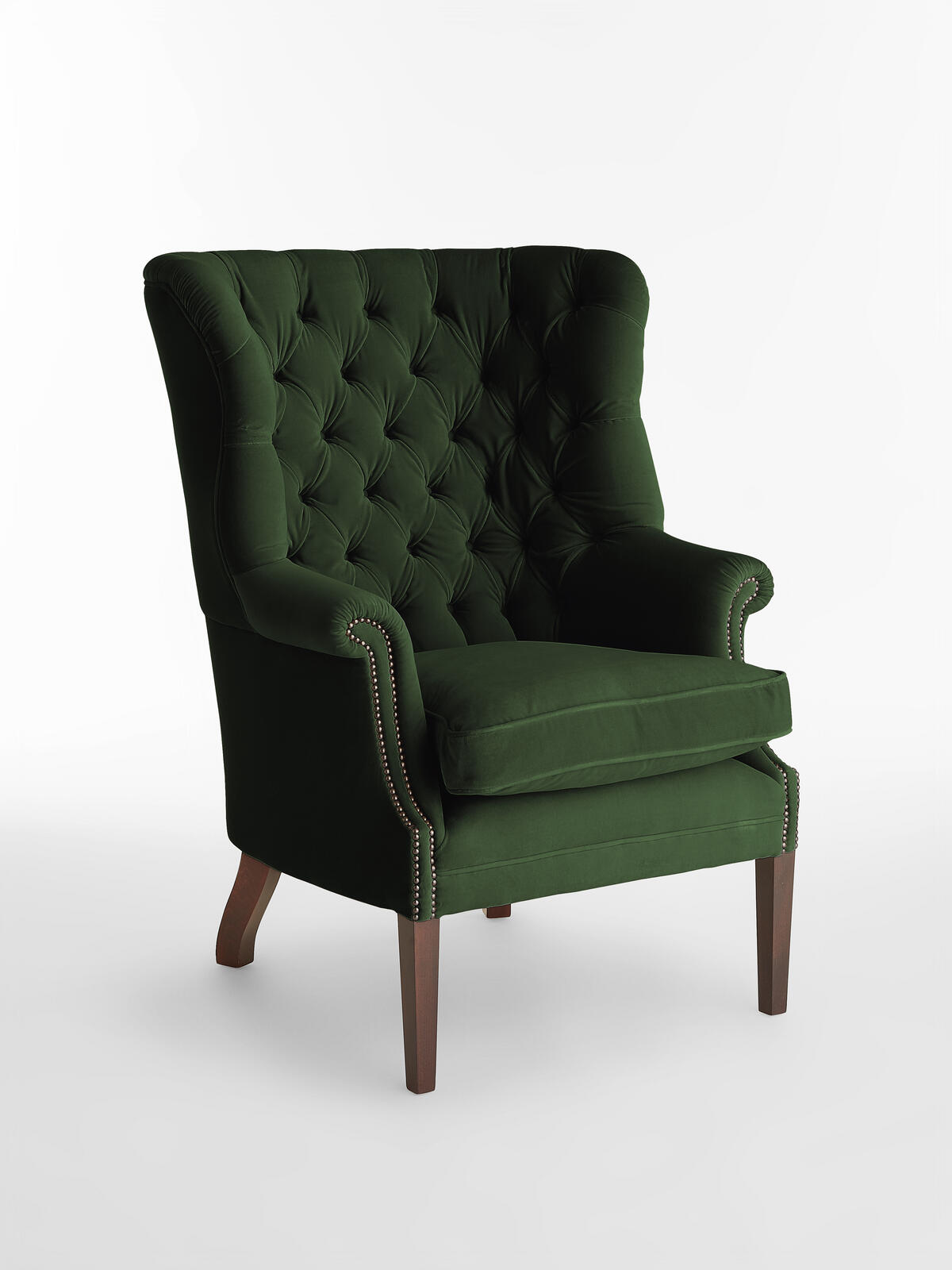 House Porter Chair, Velvet Forest - Soho Home