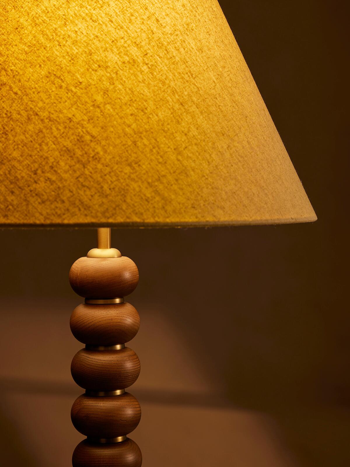 Greyson Floor Lamp, Oak, Tall - Soho Home