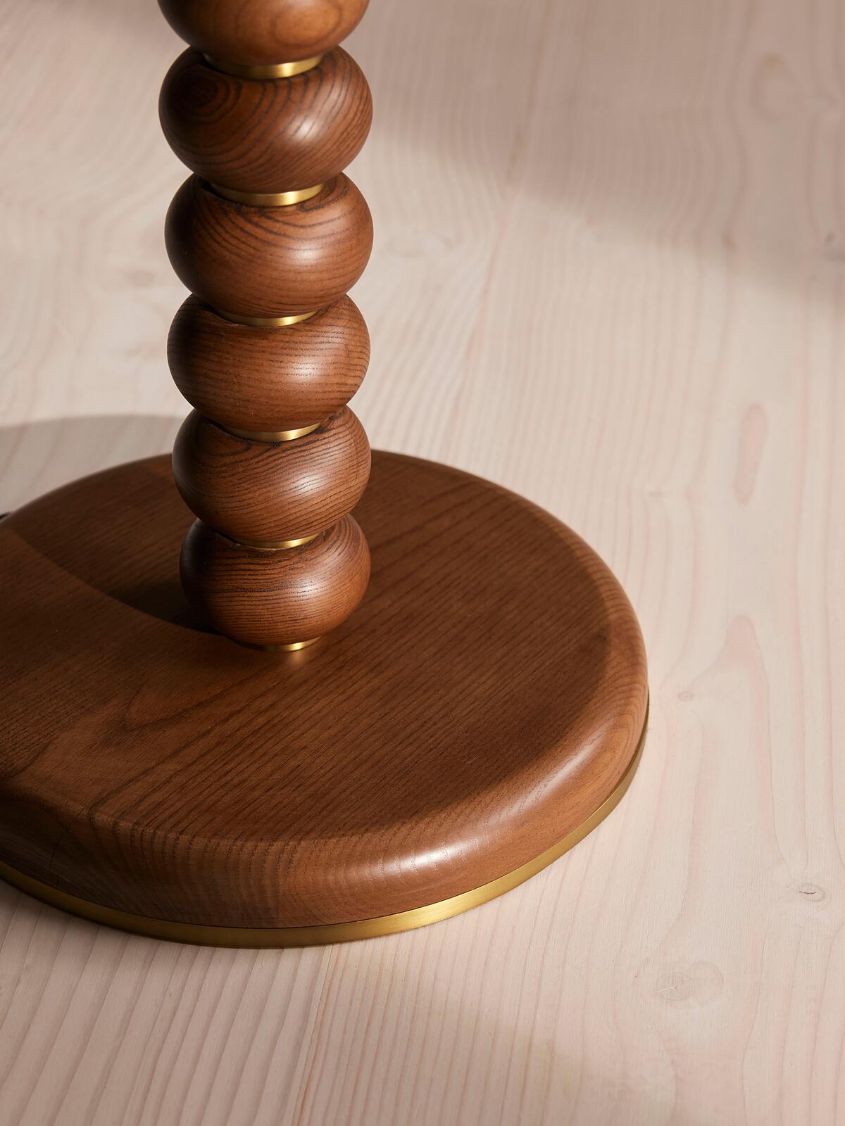 Greyson Floor Lamp, Oak, Tall - Soho Home