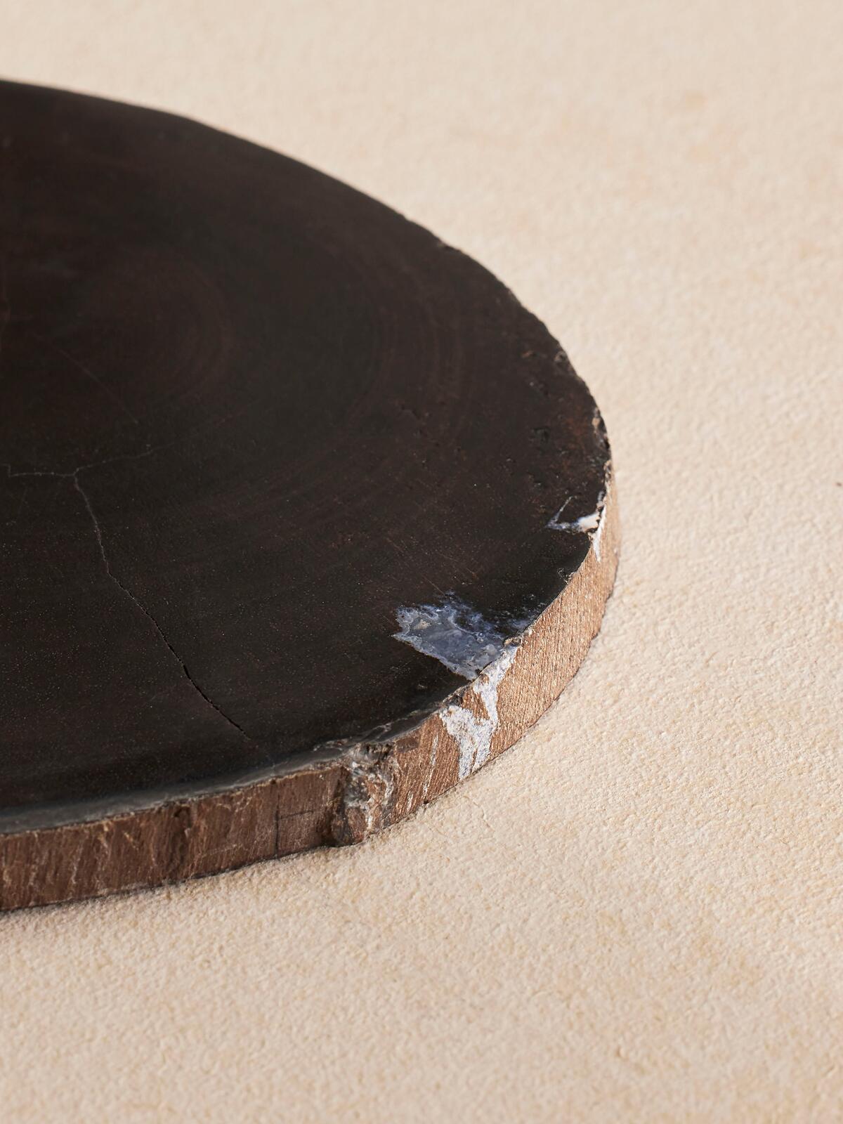 Balfern Petrified Wood Coasters, Black, Set of Four - Soho Home