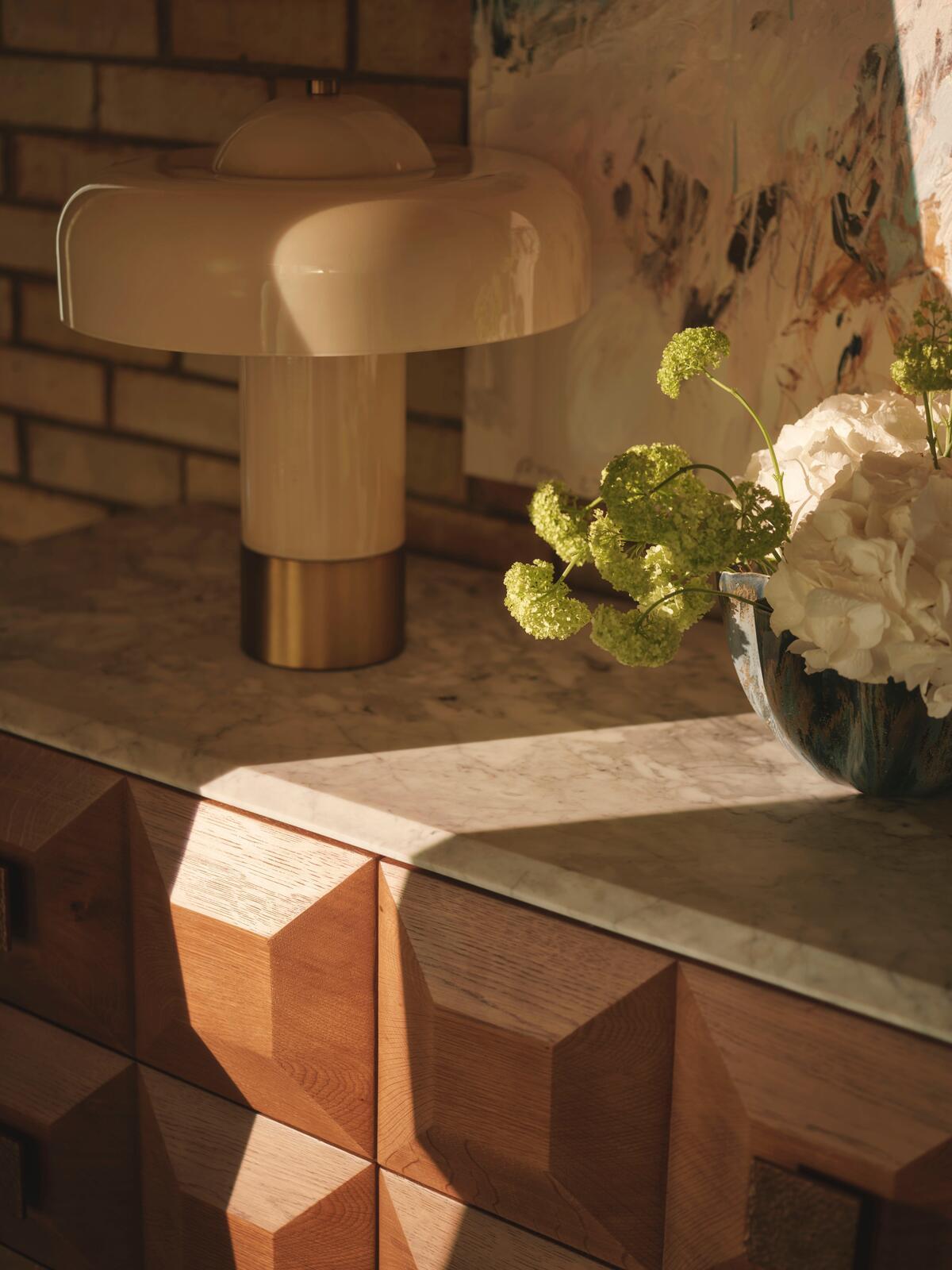 Giovanni Table Lamp, Large, Cream - Soho Home