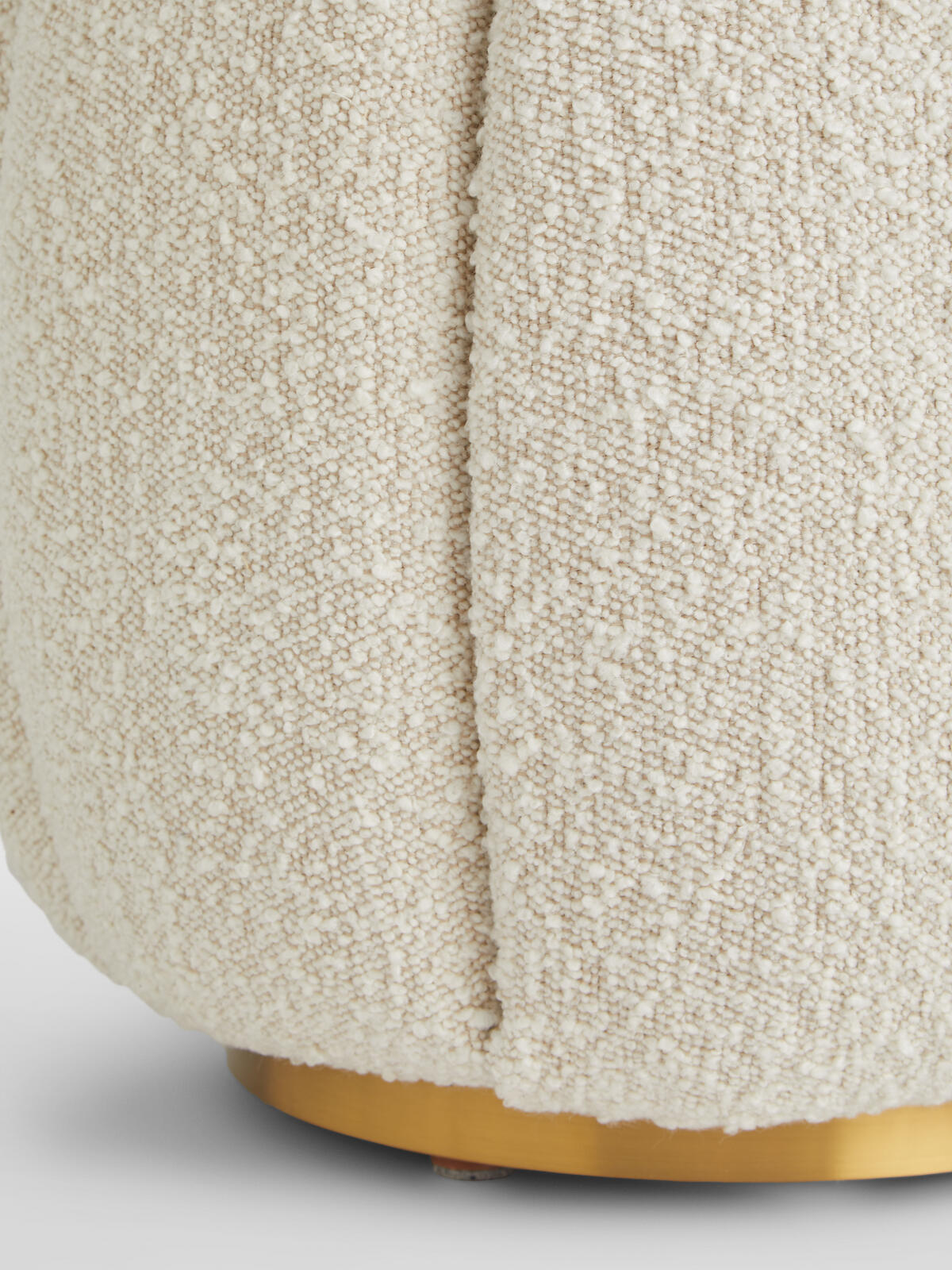 Sofia Footstool, Boucle Natural - Soho Home