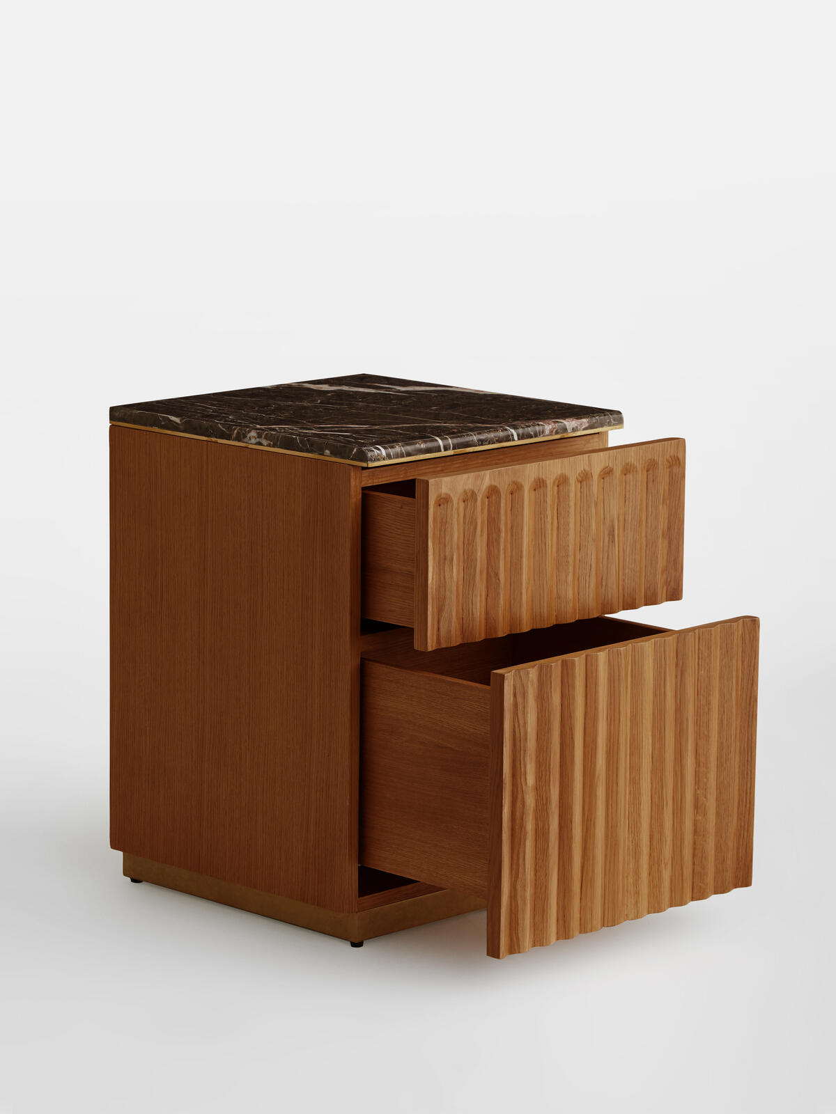 Arches Bedside Table, Griseo Rosa Marble - Soho Home