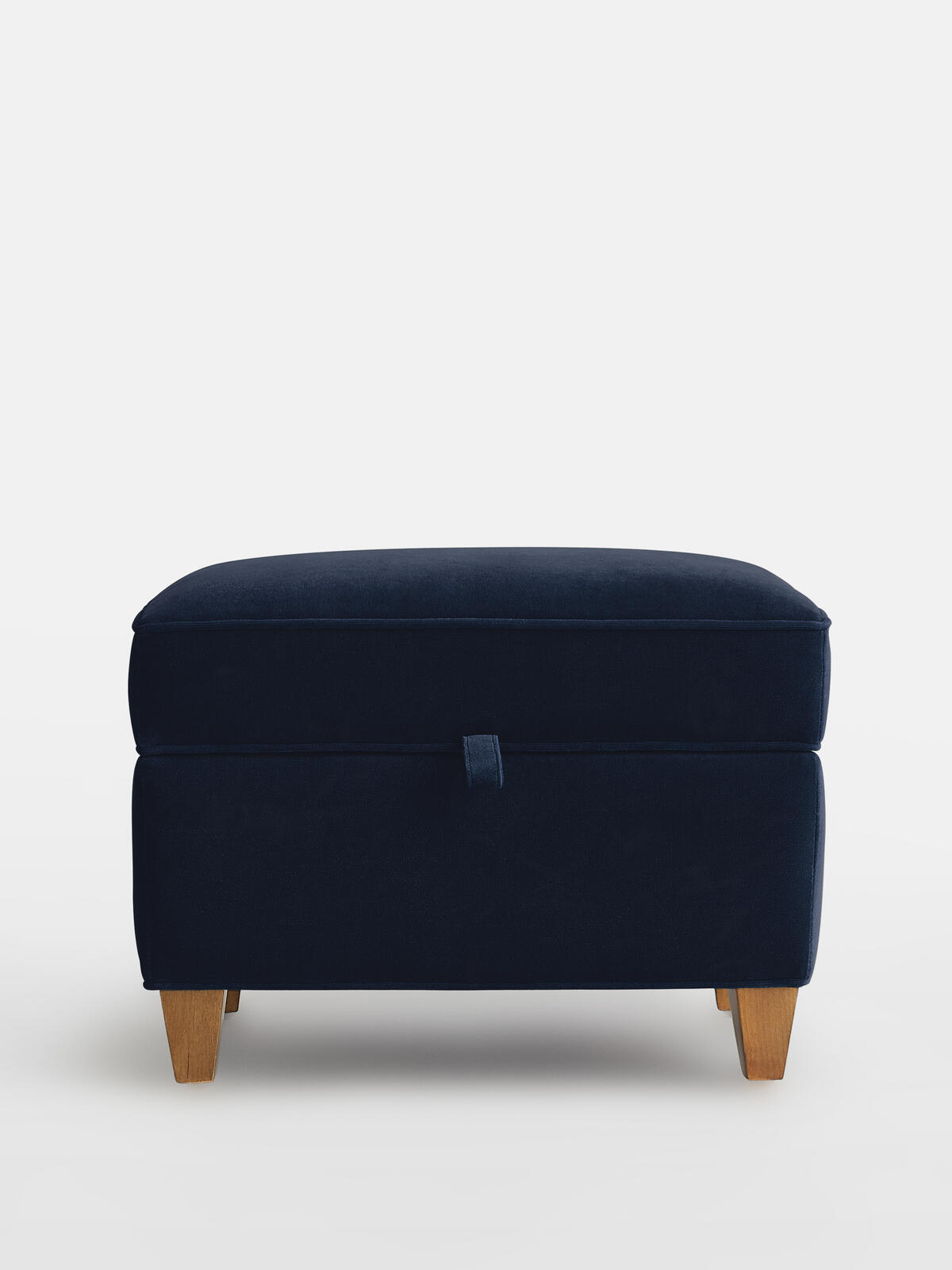 Dora Storage Footstool, Velvet Indigo - Soho Home