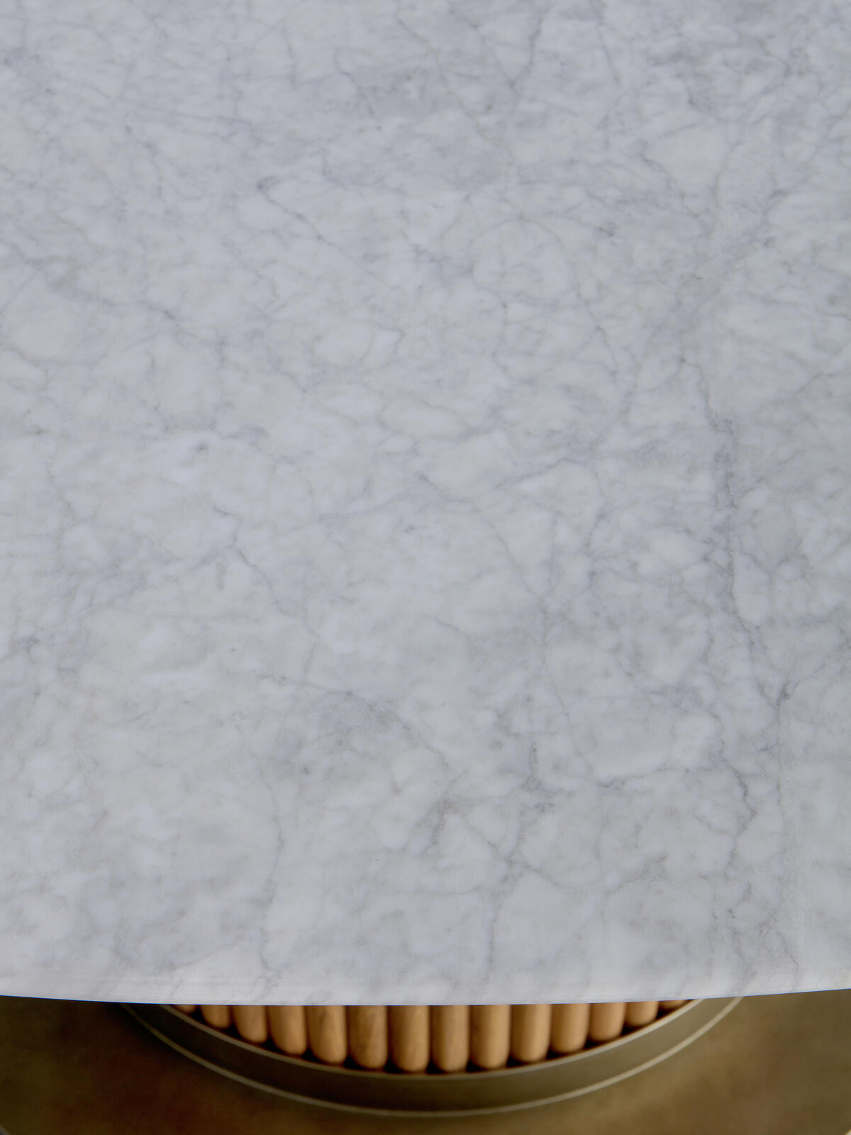 Murcell Oval Dining Table, Carrara Marble - Soho Home