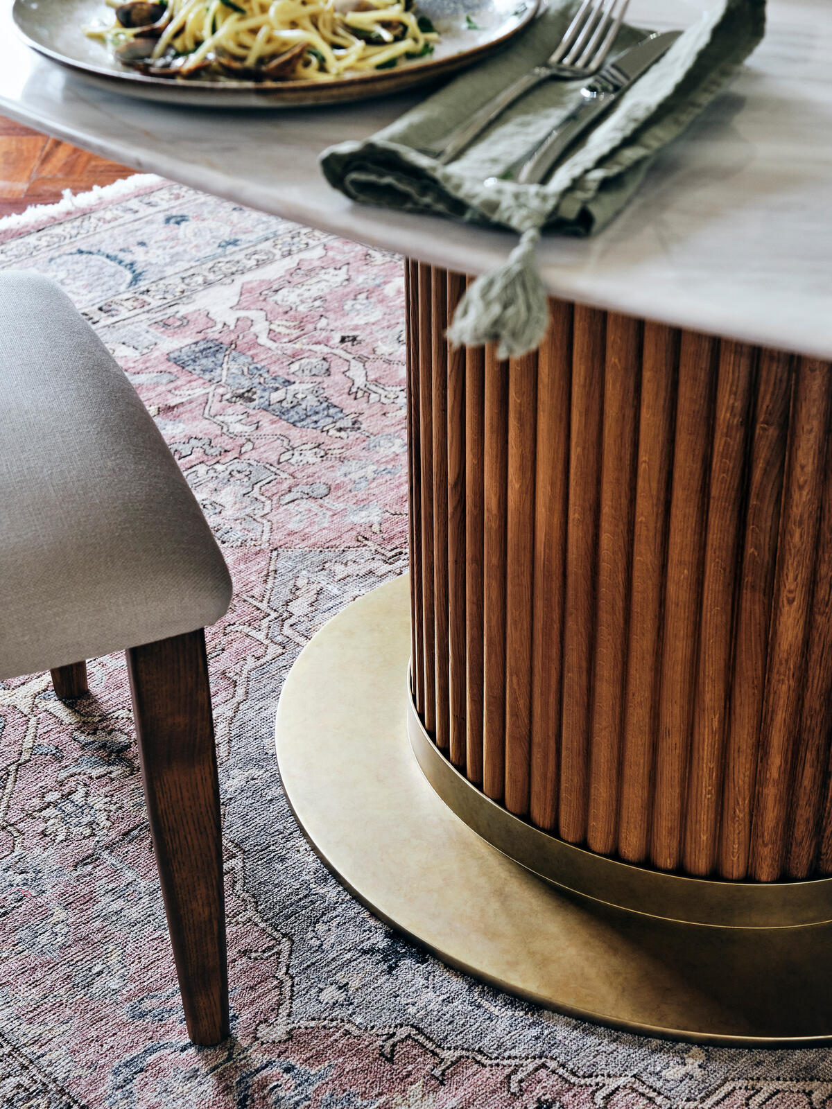 Murcell Oval Dining Table, Carrara Marble - Soho Home