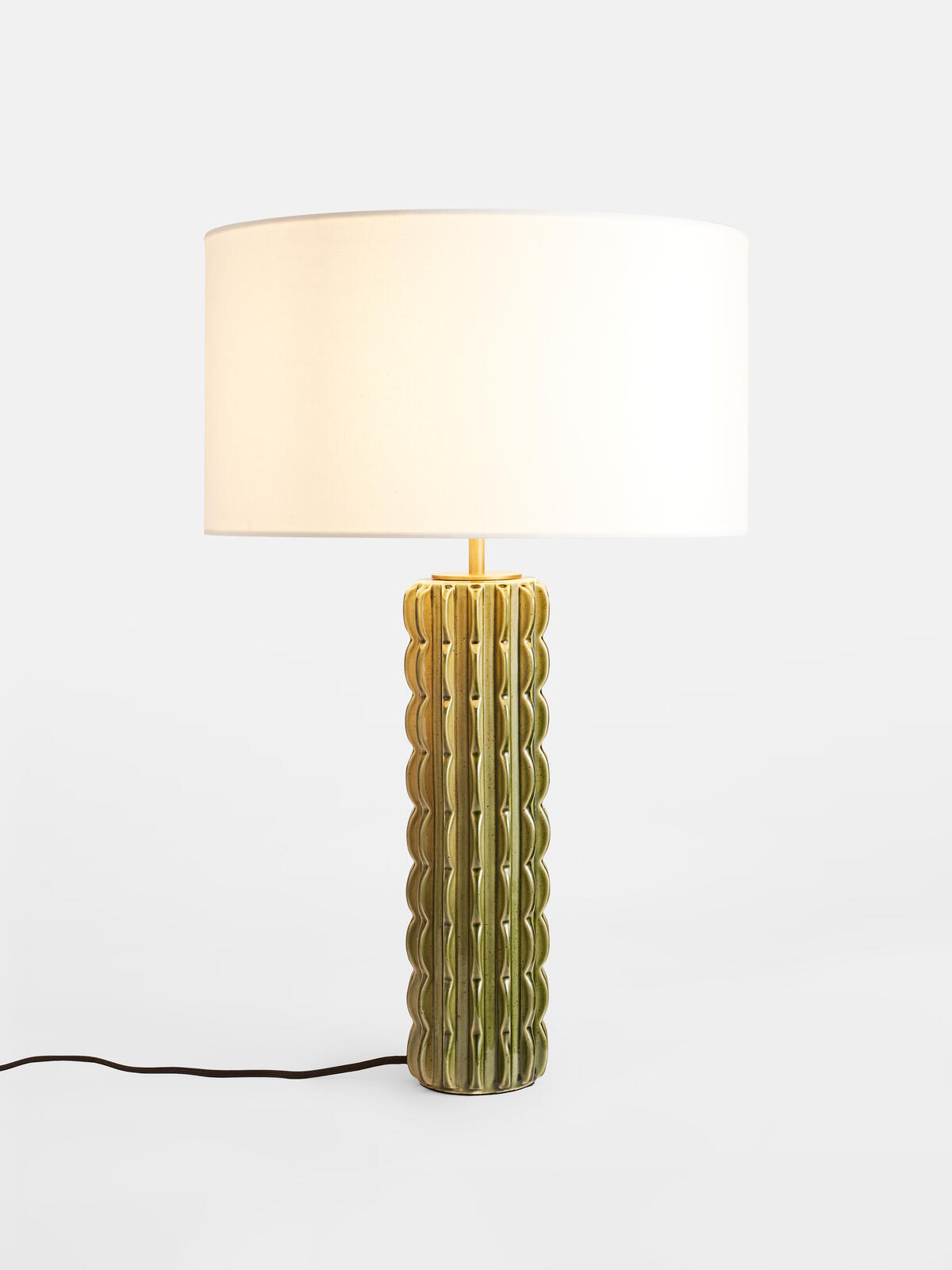 Finn Table Lamp, Green, US - Soho Home