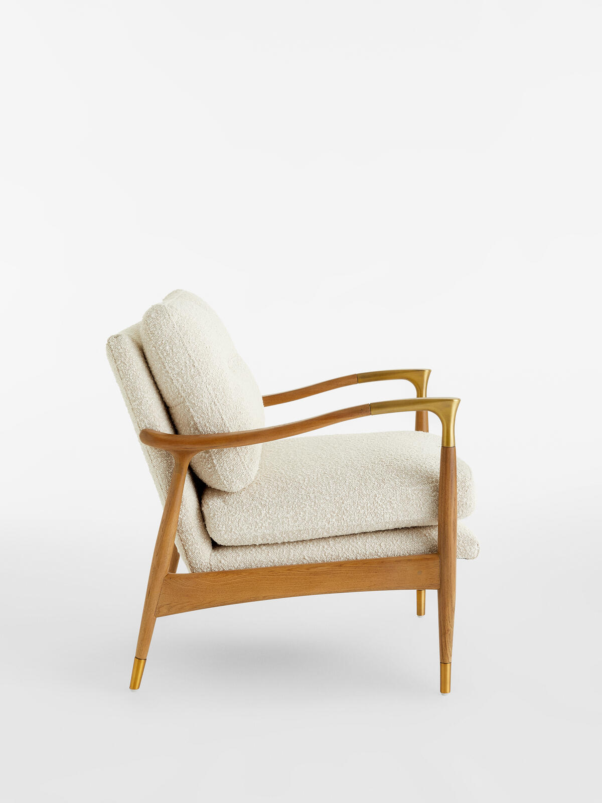 Theodore Armchair, Boucle, Natural, US - Soho Home