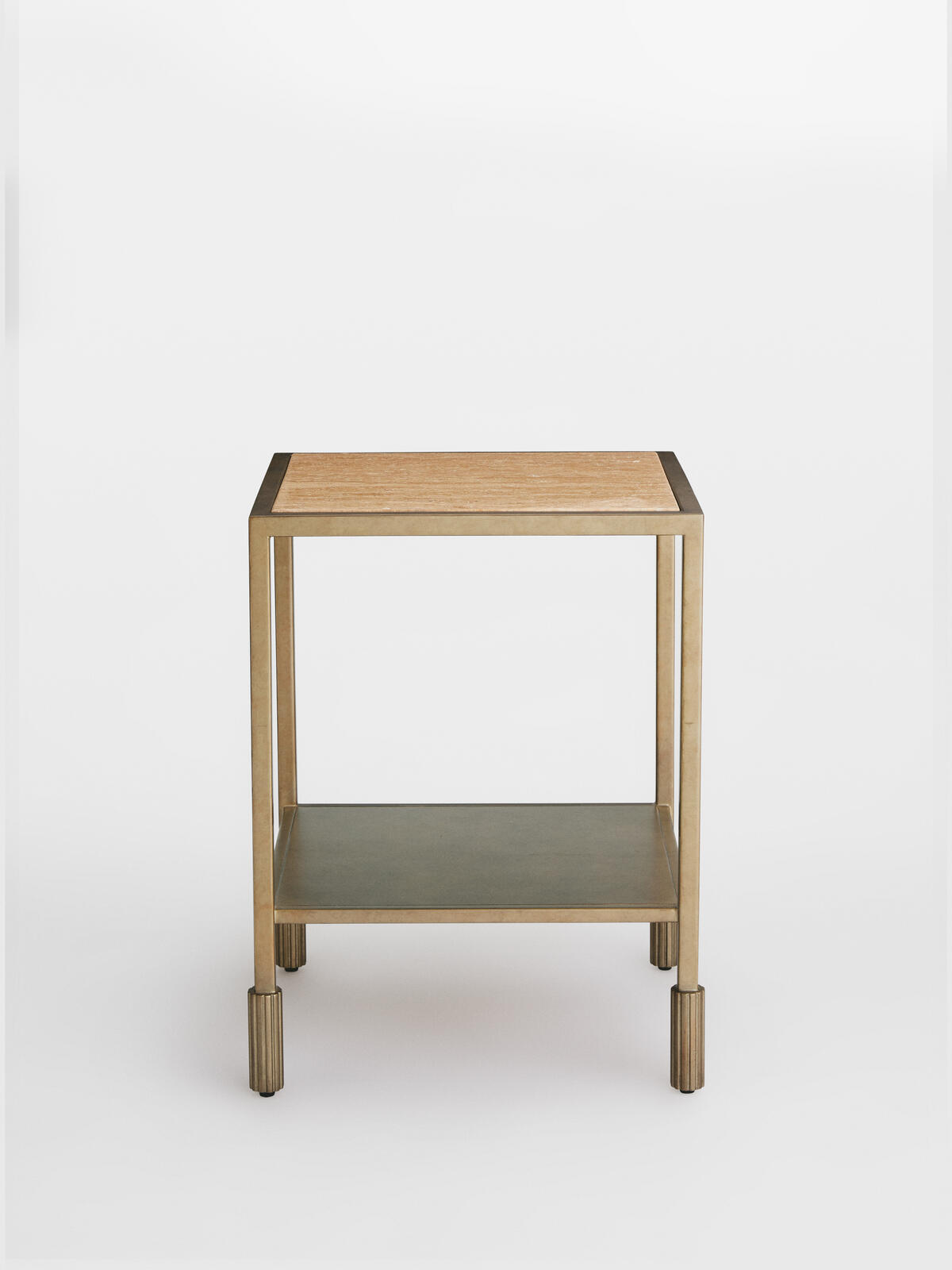 Portnall Side Table, Travertine - Soho Home