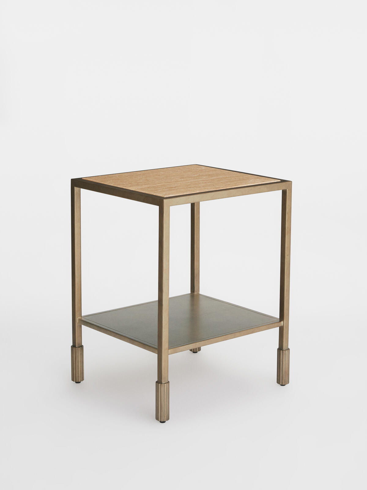 Portnall Side Table, Travertine - Soho Home
