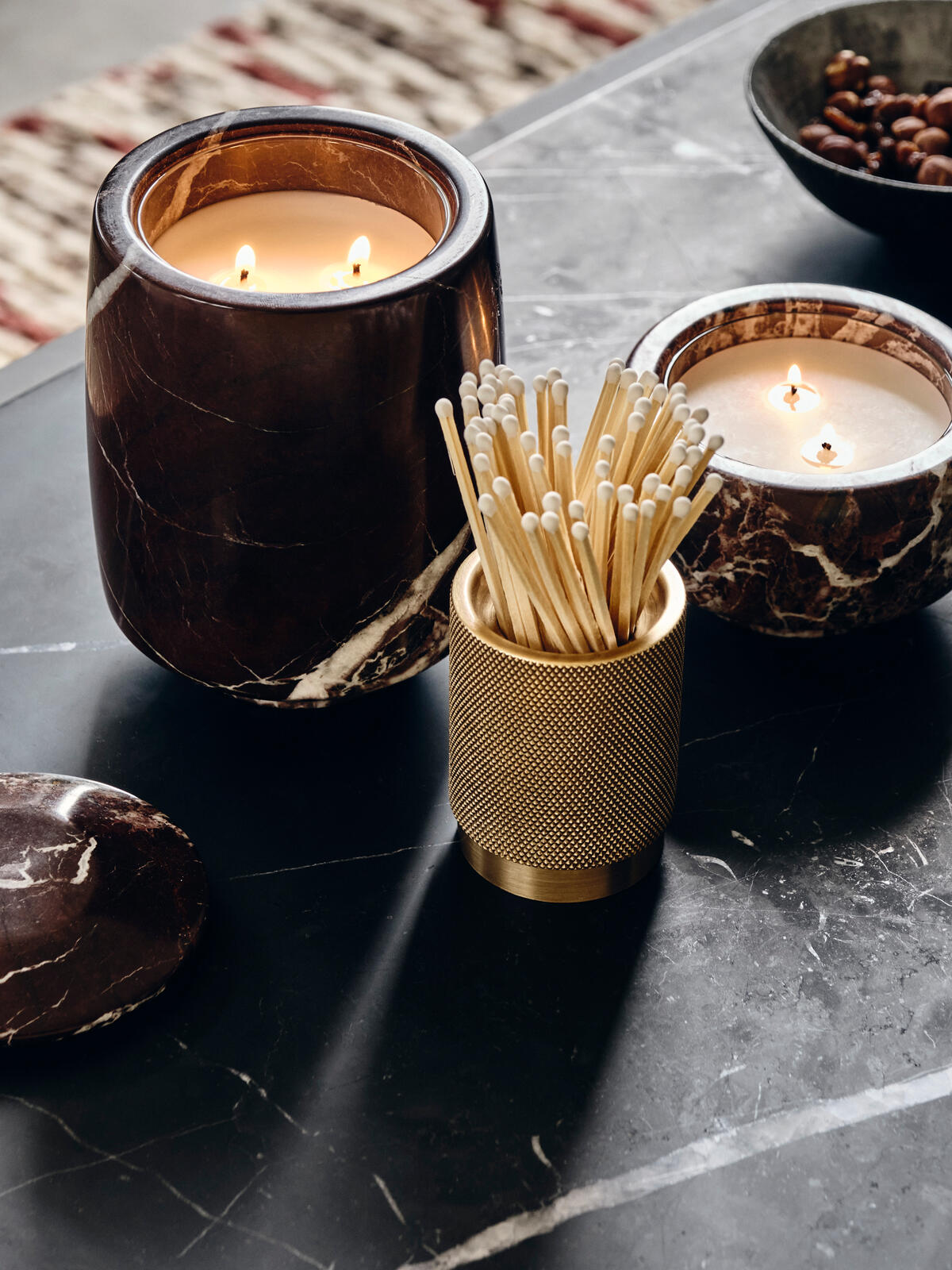 Fireside Rocca Marble Candle, Large - Soho Home