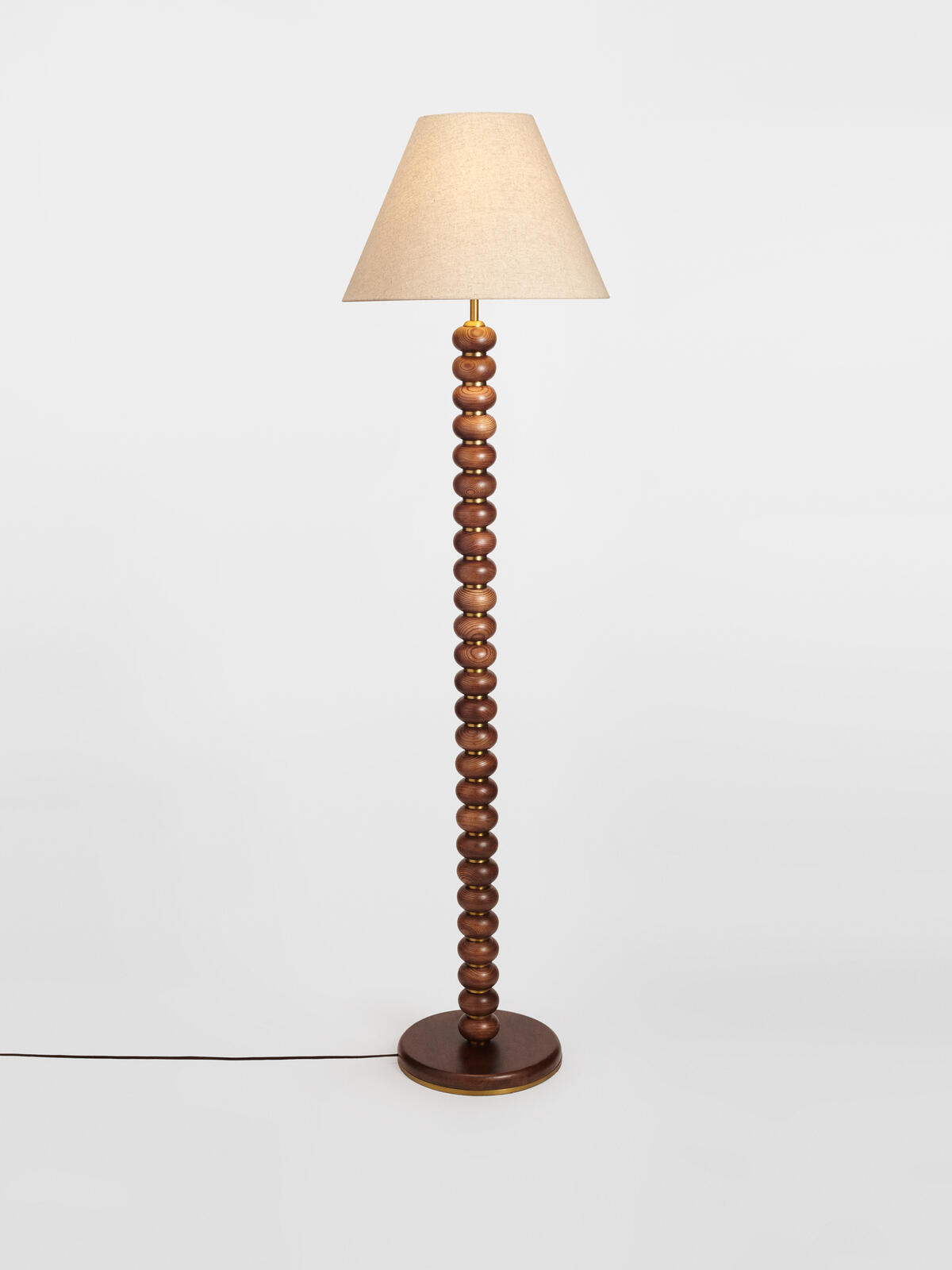 Greyson Floor Lamp, Oak, Tall - Soho Home