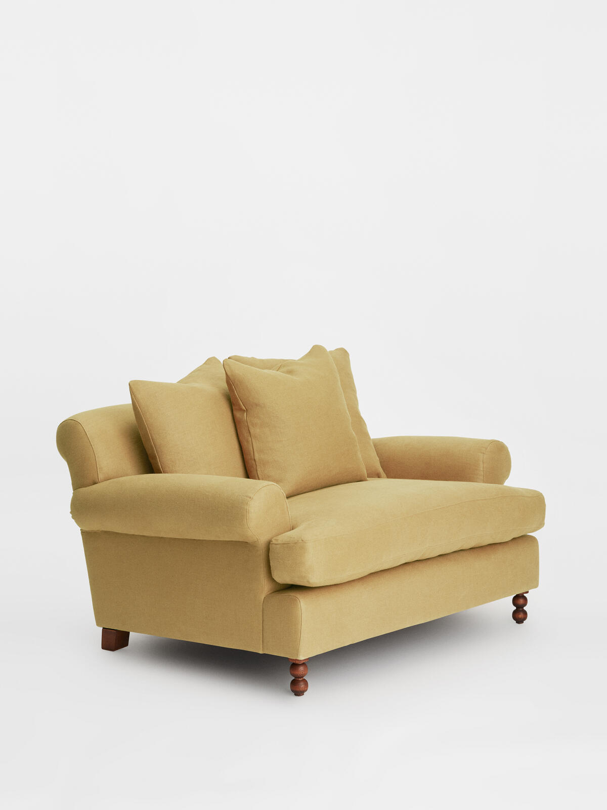 Audrey Loveseat, Linen Antelope - Soho Home