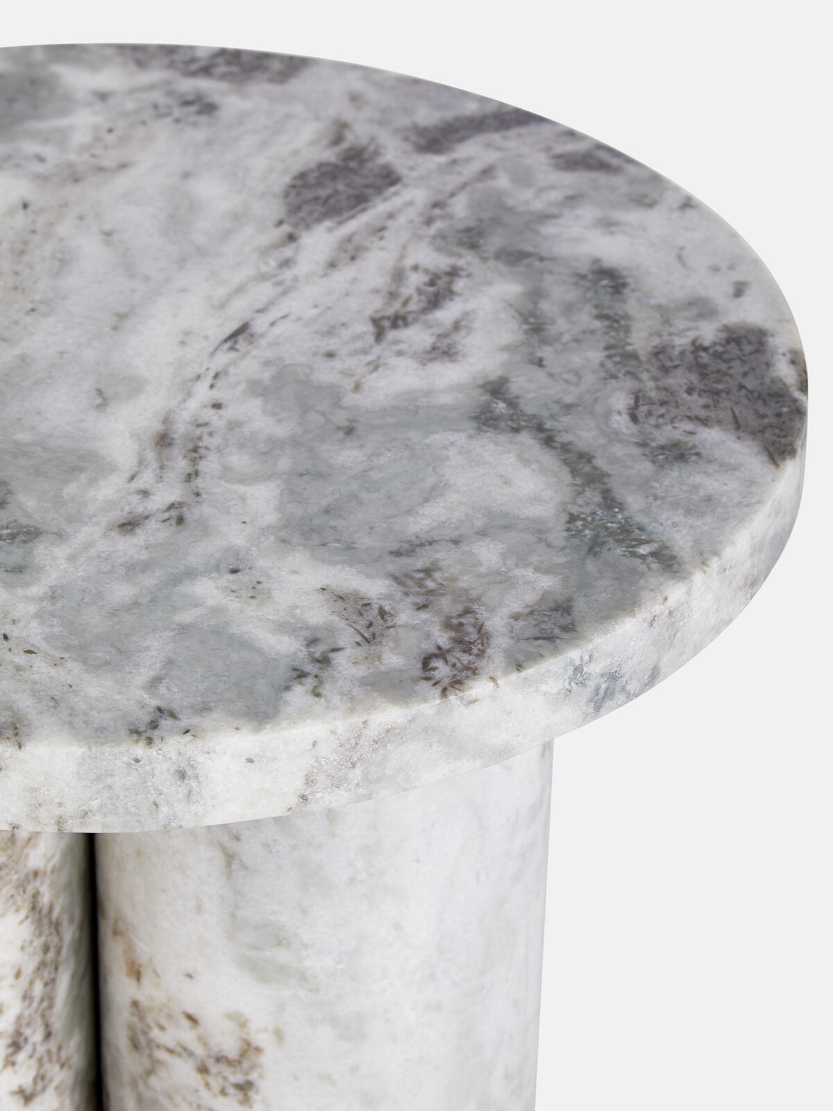 Tisbury Side Table, Dark Terra Bianca Marble - Soho Home
