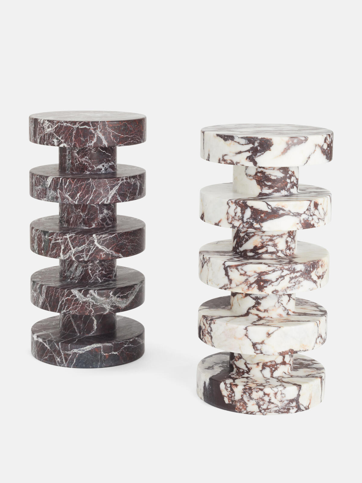 Nelson Side Table, Calacatta Viola Marble, Tall - Soho Home