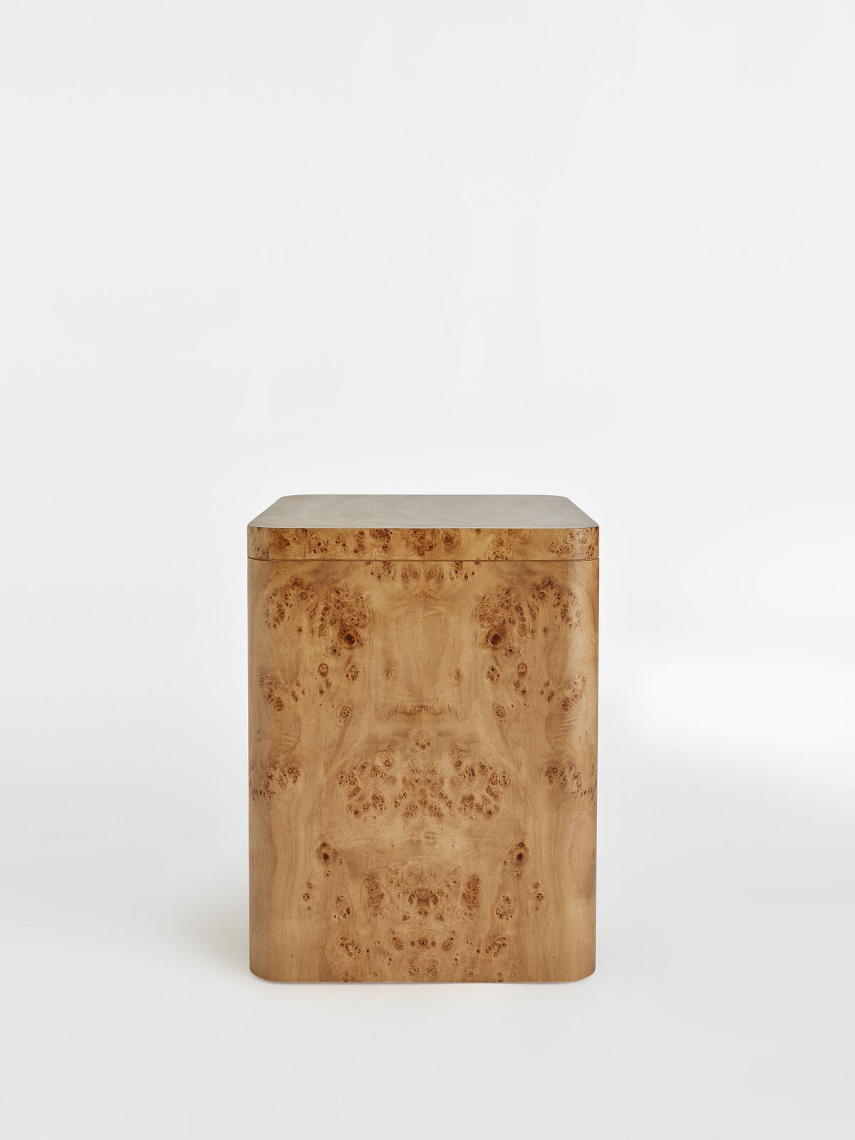 Warwick Bedside Table, Mappa Burl - Soho Home