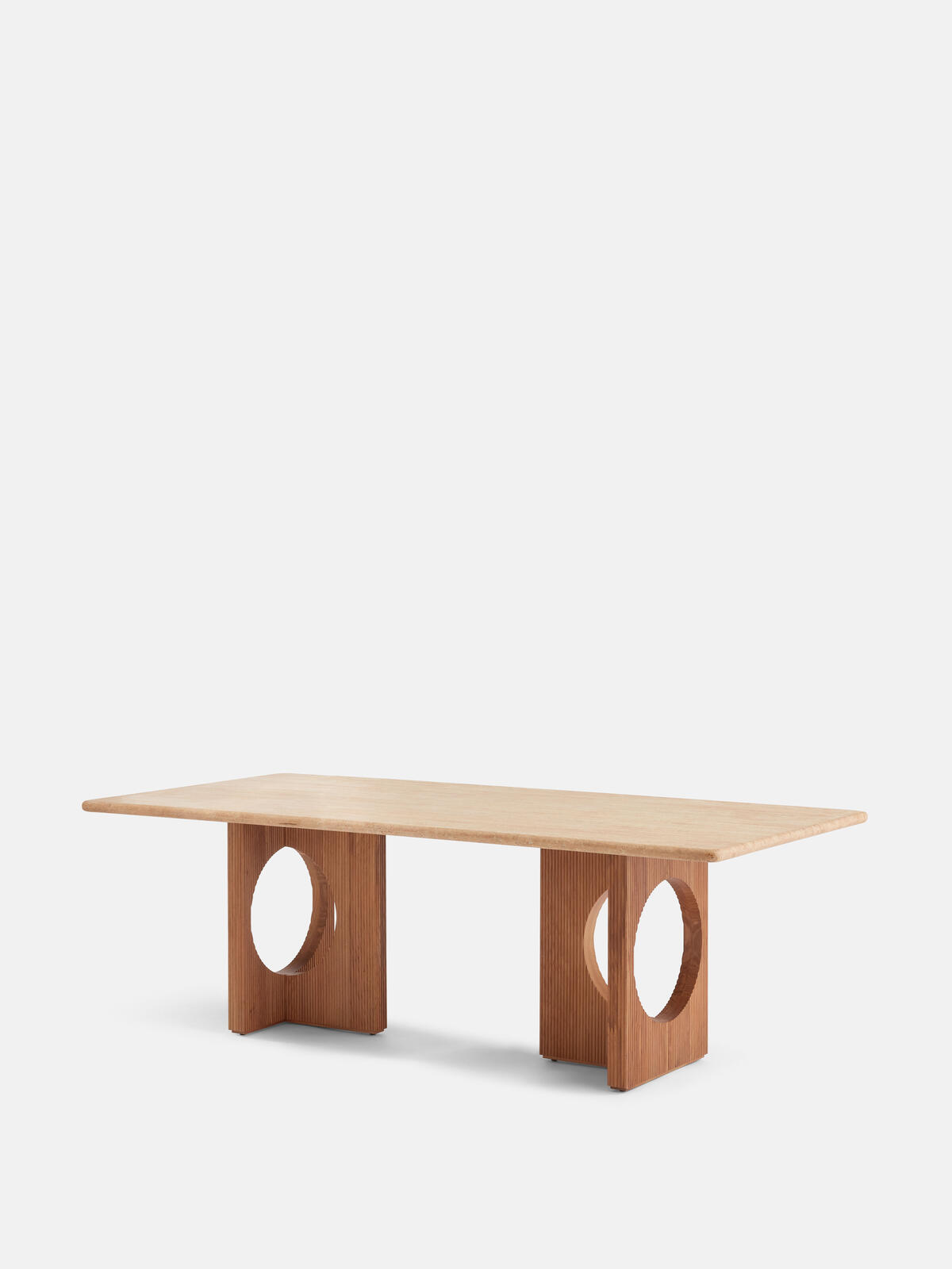 Elliot Dining Table, Travertine - Soho Home