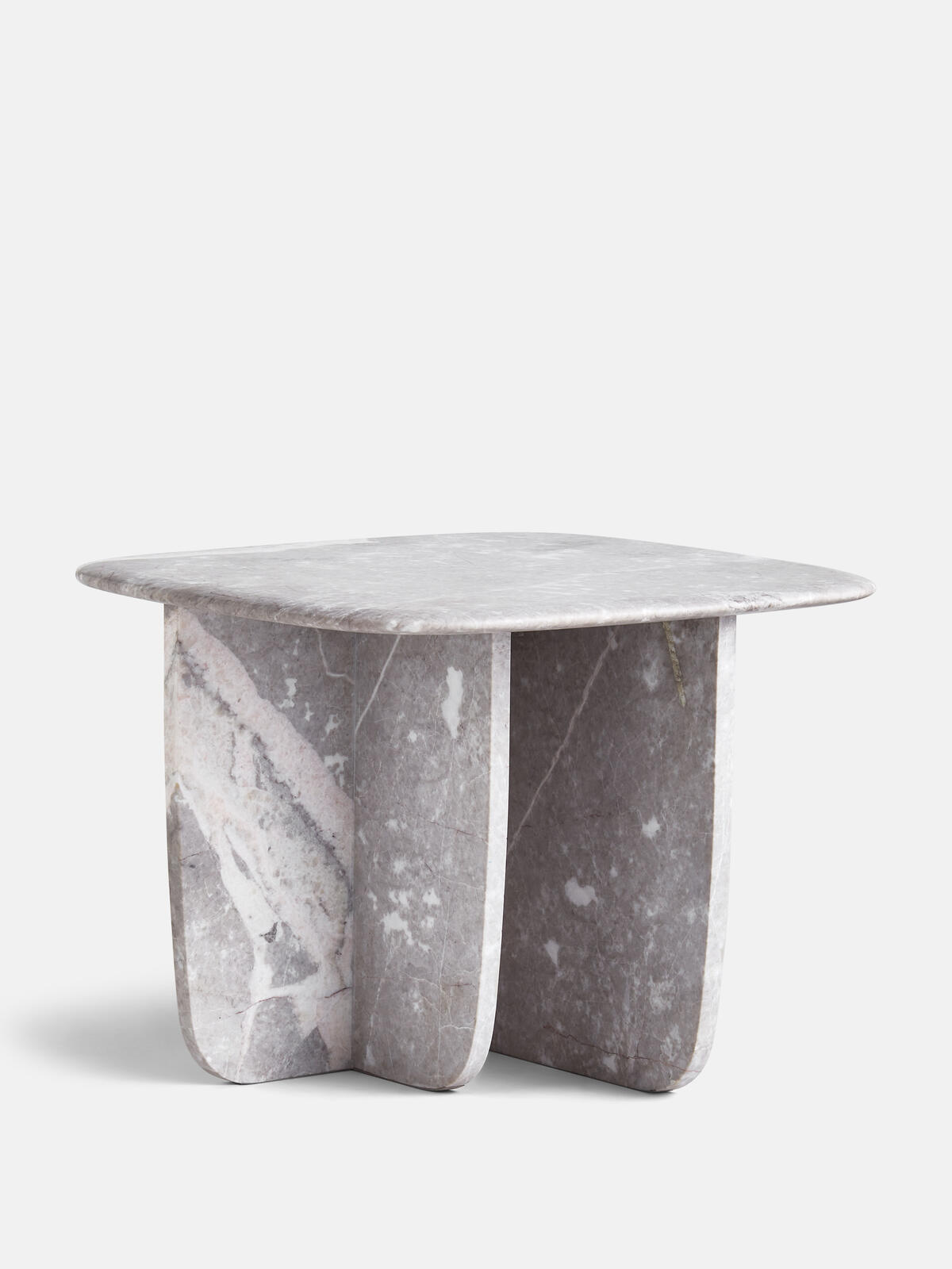 Fawsley Side Table, Grey Emperador Marble - Soho Home