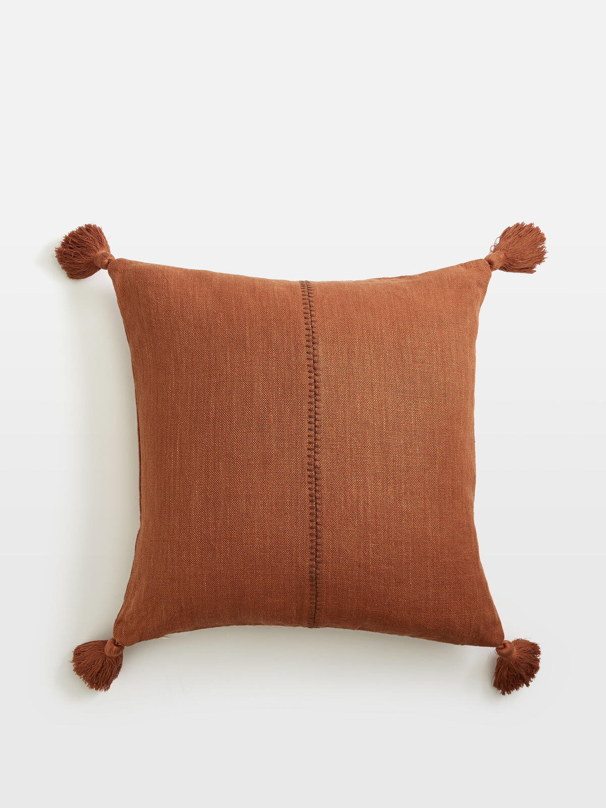 Roux Square Cushion, Rust - Soho Home