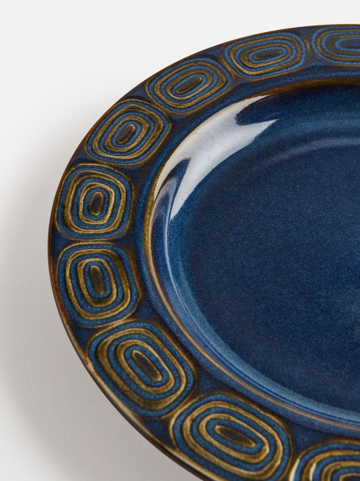 Grace Side Plate, Blue, Set of Four - Soho Home