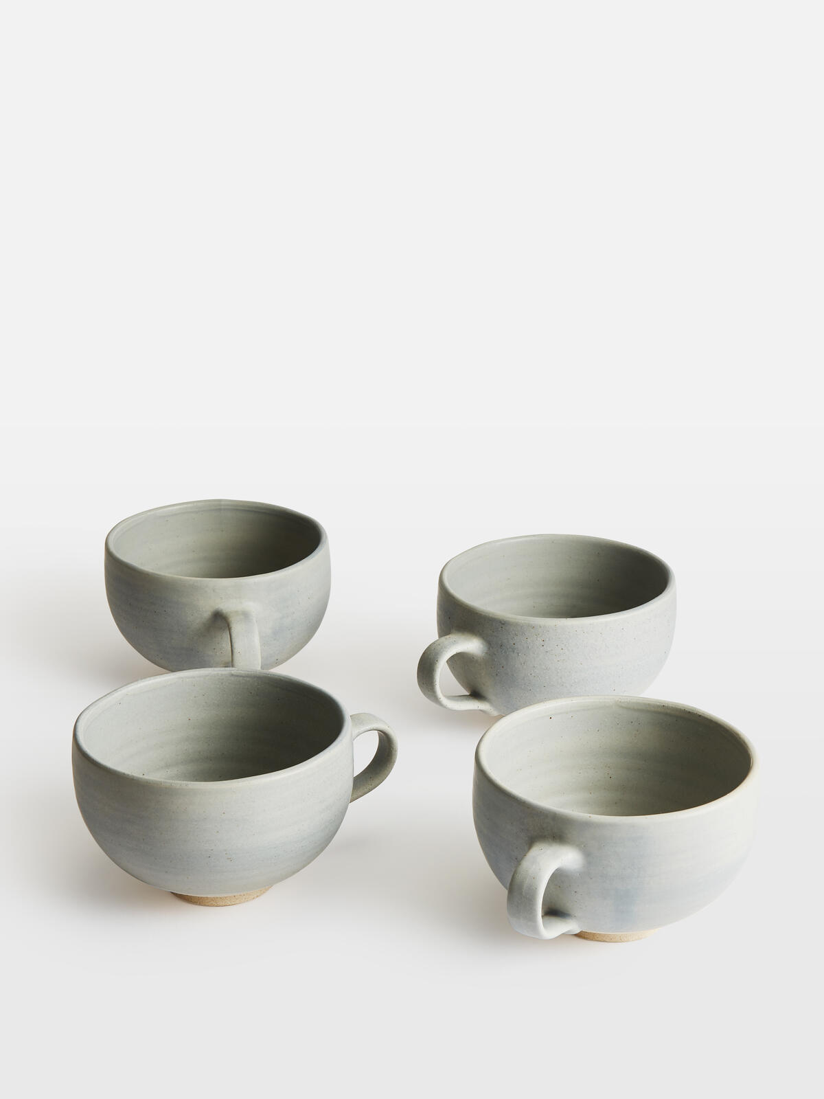 Morley Mug, Grey, Set of Four - Soho Home