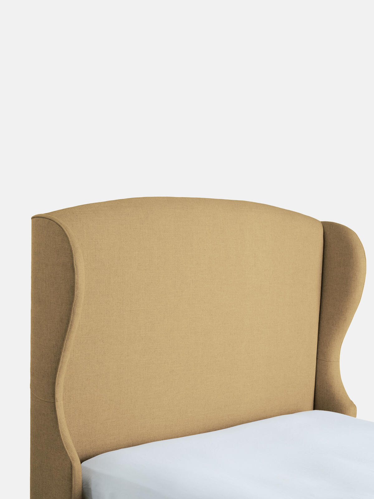 Rivas Bed, Double, Linen Antelope - Soho Home