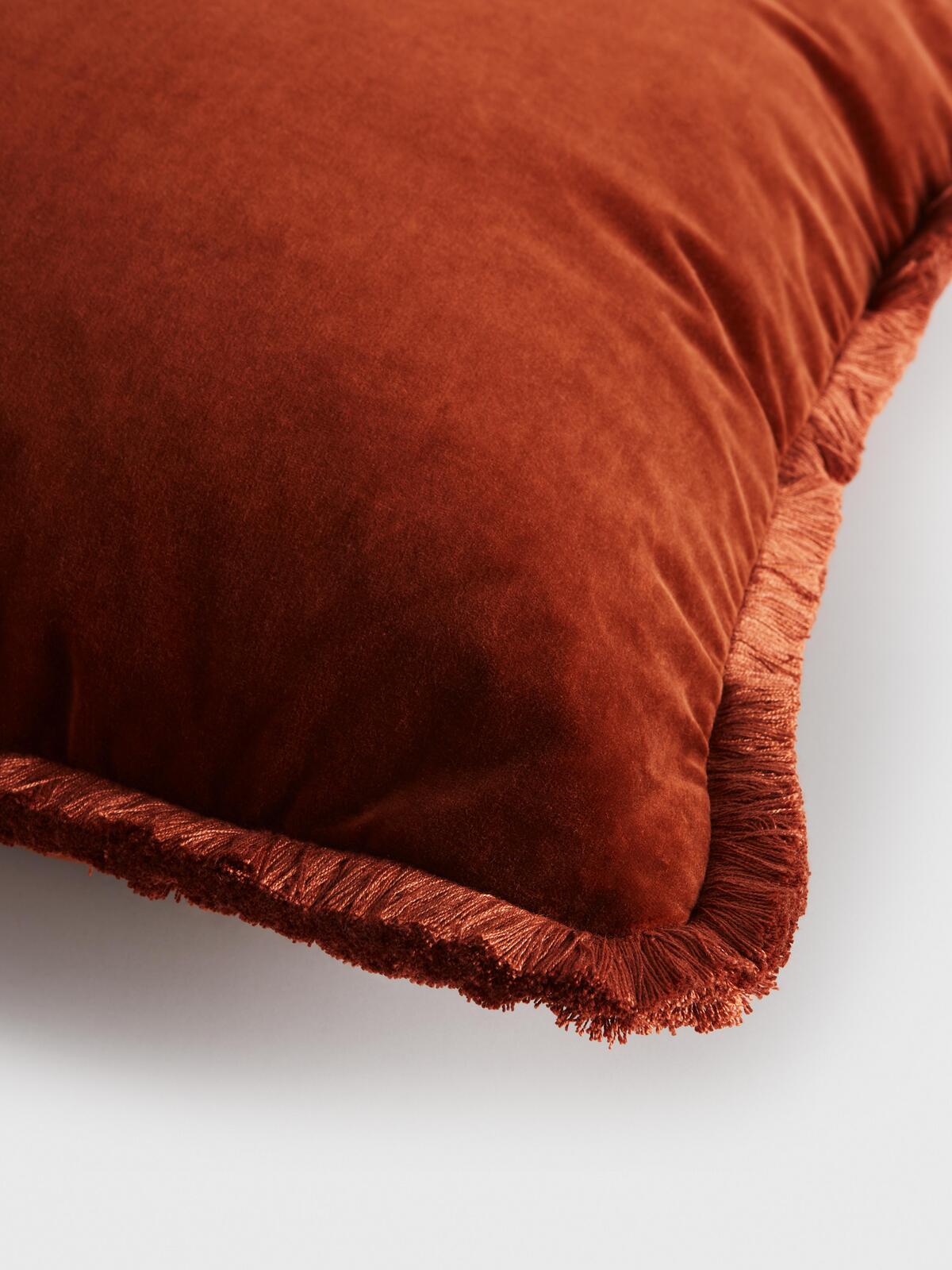 Margeaux Large Square Cushion, Rust - Soho Home