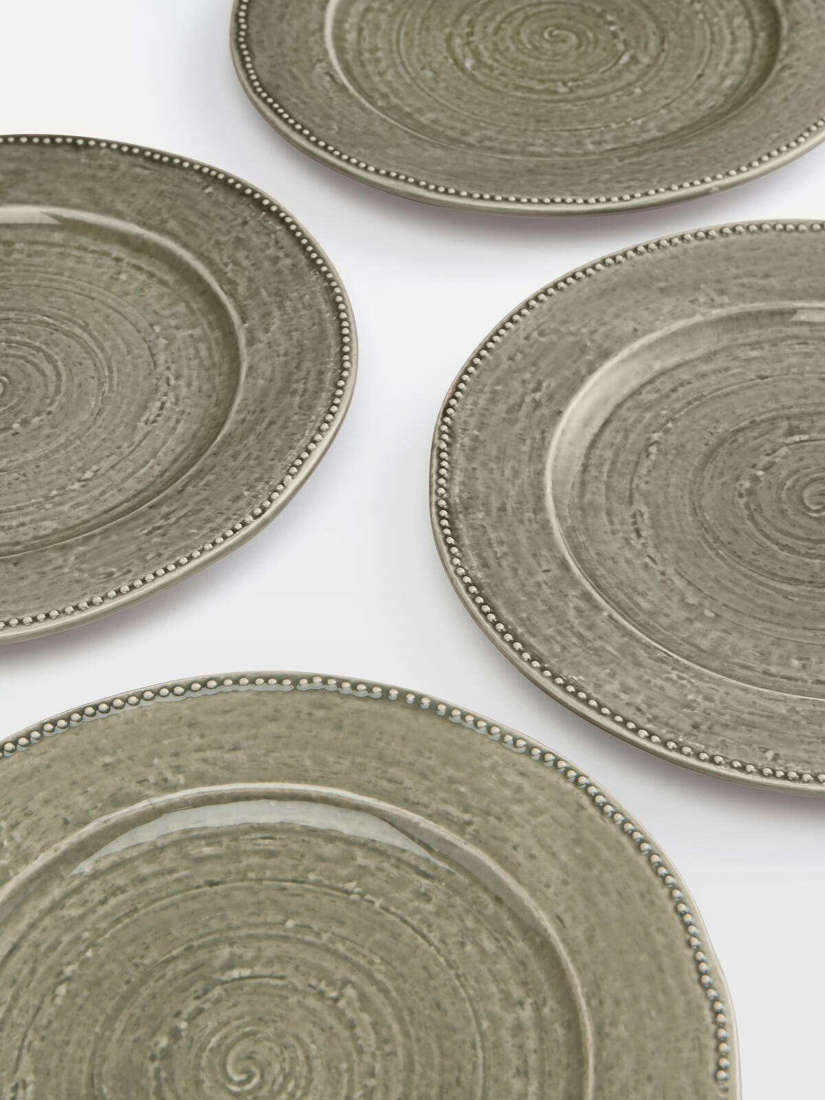 Hillcrest Dinner Plate, Green, Set of Four - Soho Home