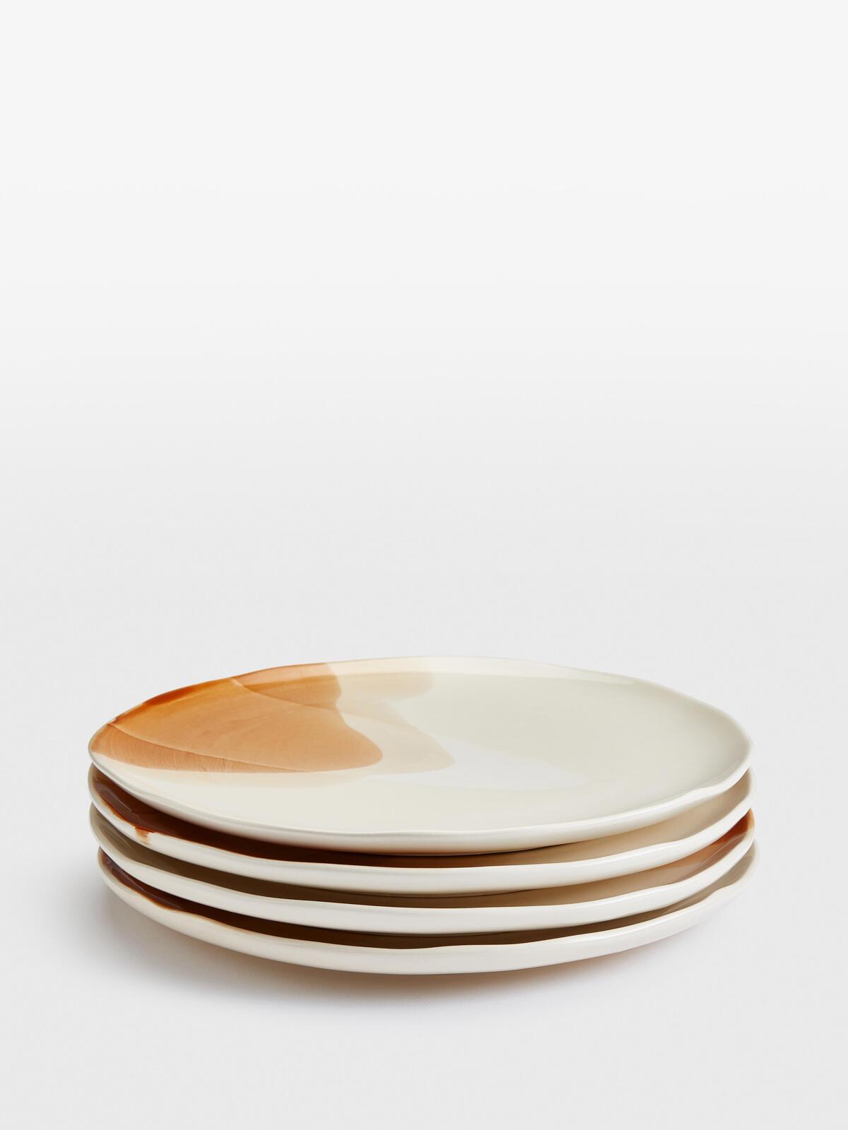 Delano Side Plate, Rust, Set of Four - Soho Home
